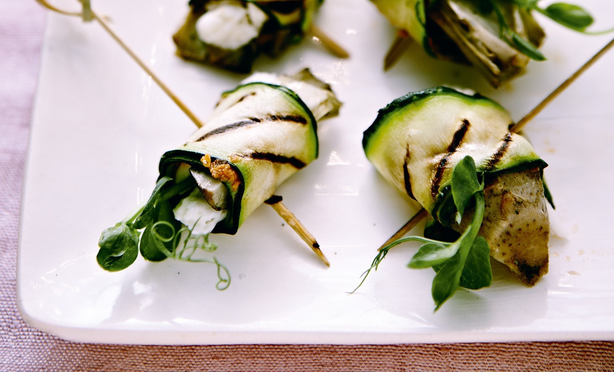 Free From Stuffed Courgette Rolls Recipe | Sacla'