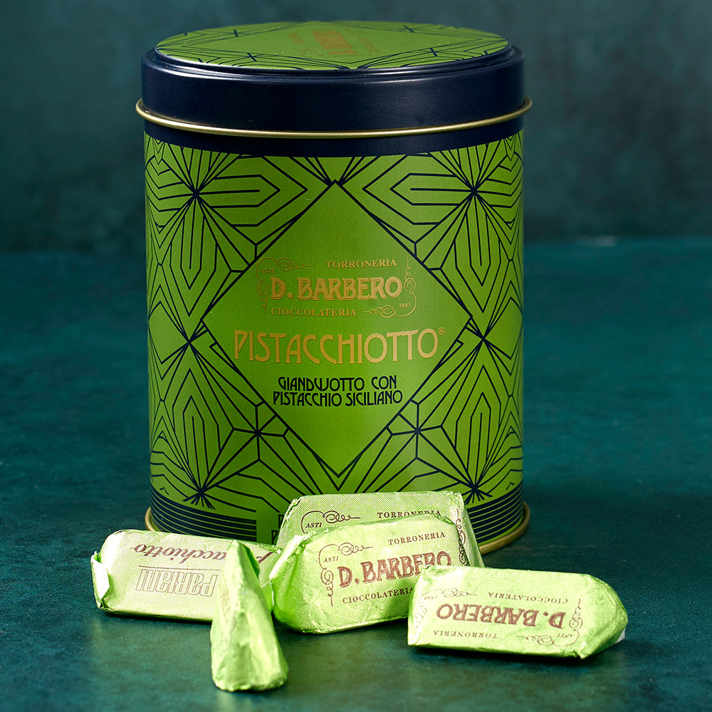 Pistachio Gianduiotti Tin 150g by Barbero – Sacla'