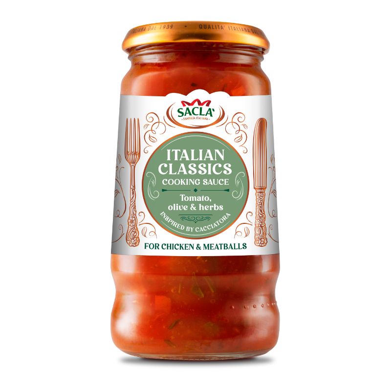 Sacla’ Cacciatora Sauce with Tomato, Olive and Herbs 350g – Sacla'