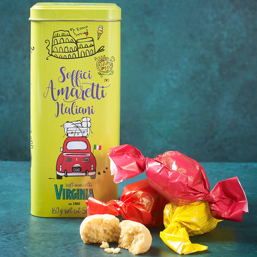 Soft Amaretti Souvenir Tin 140g by Virginia – Sacla'