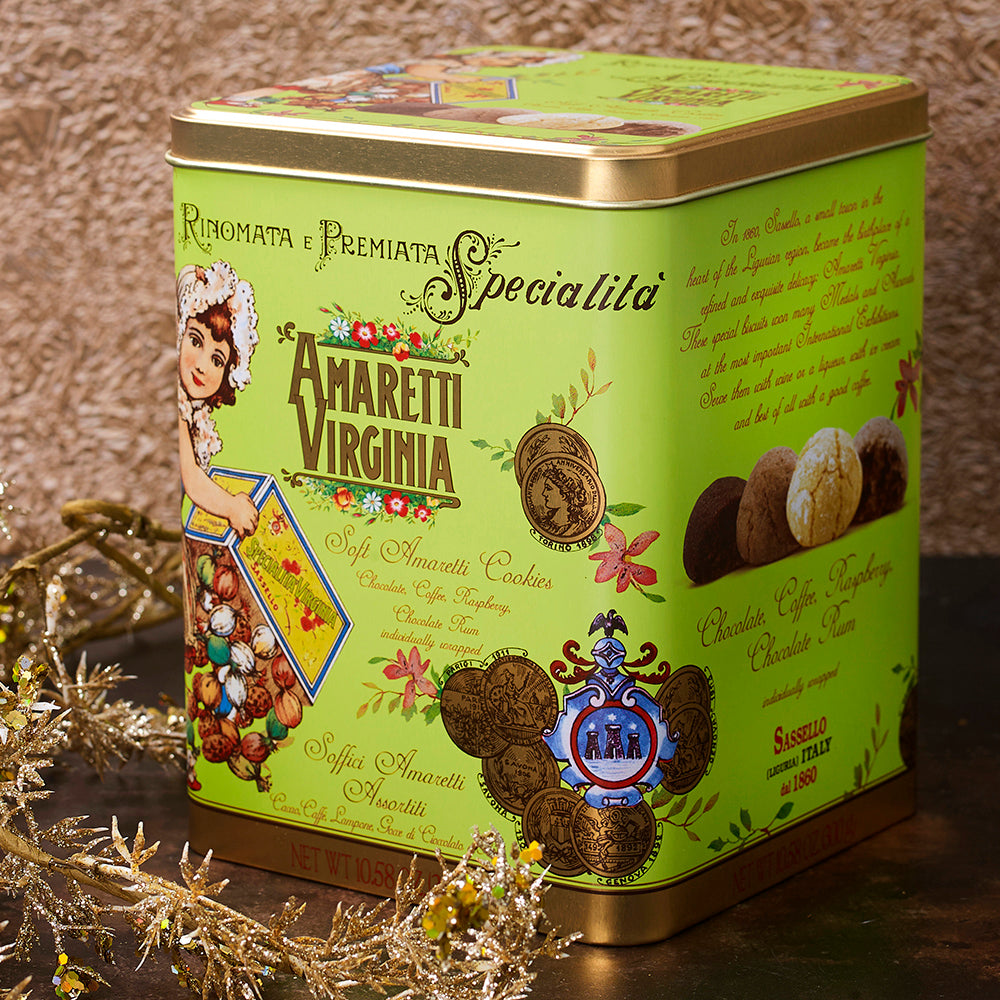 Soft Premium Almond Amaretti in Tin 300g – Sacla'